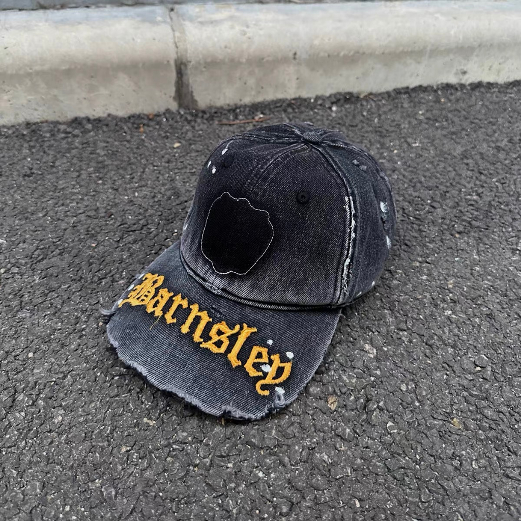 Martine rose 23ss Hat Letter logo Embroidery Design Hat Washed to Make ...