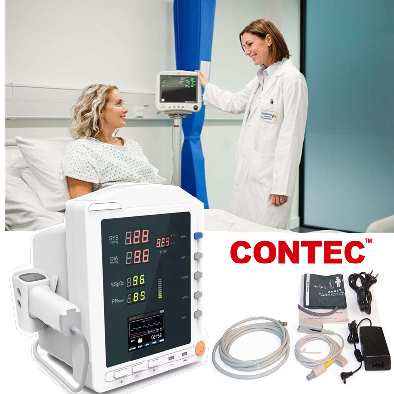 CONTEC CMS5100 ICU Patient Monitor Digital NIBP TEMP SPO2 PR CONTEC ...