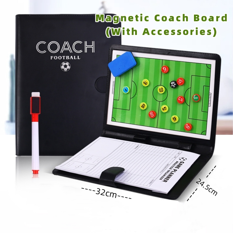 Magnetic Soccer Tactical Board Foldable Football Coach Board Folding Training kit with 24pcs ...