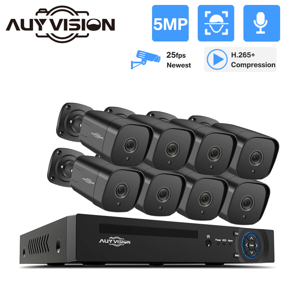 XMeye 8CH H.265+ 4K POE NVR 5MP Face Detection POE IP Camera Security ...