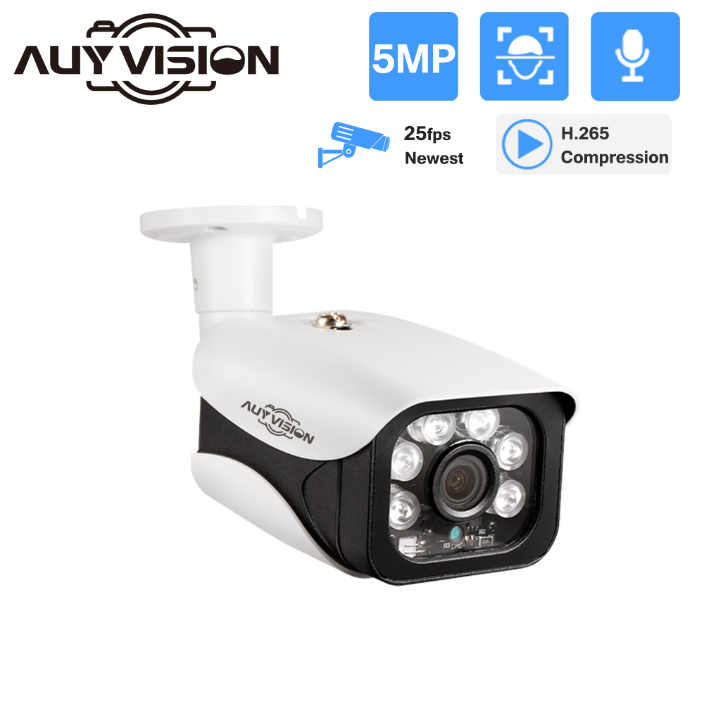 5MP HD IP Camera In&Outdoor H.265 Onvif Face Detection Bullet CCTV ...