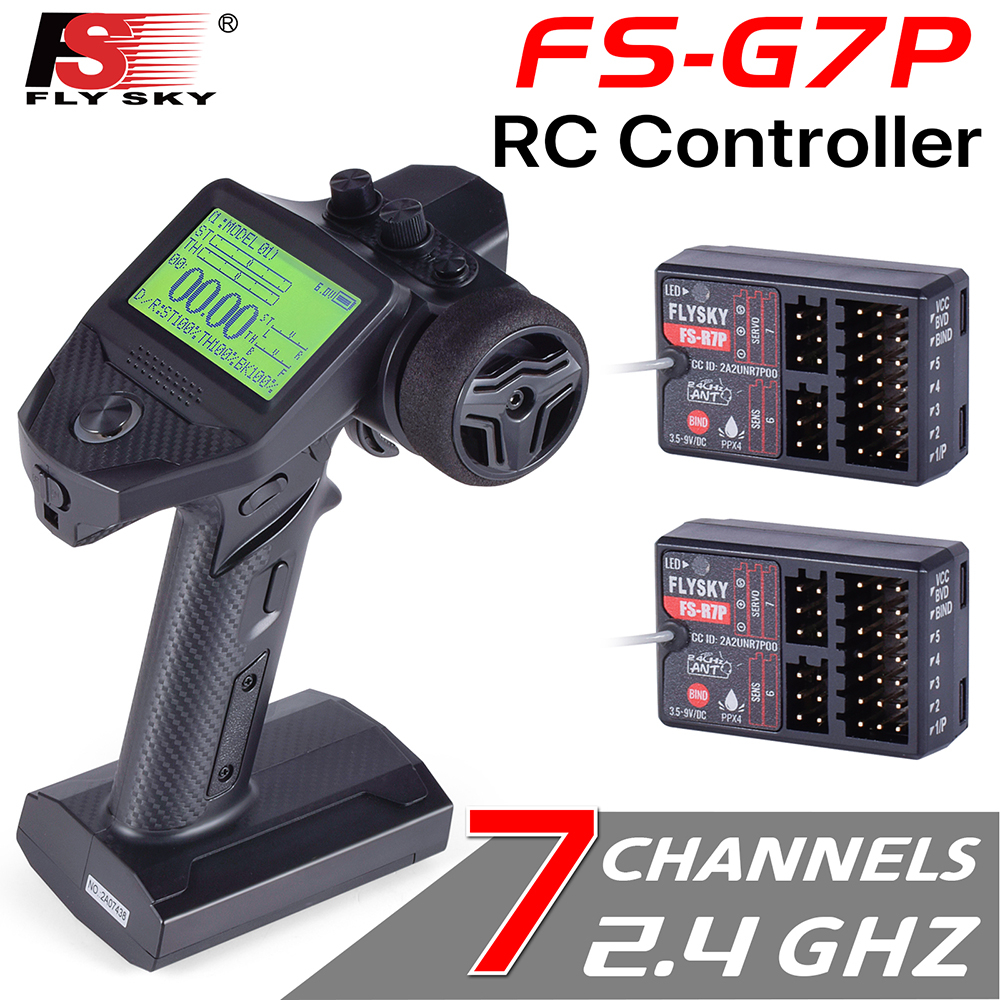Flysky G7P RC Transmitter and Receiver R7P FS-R7P 2.4Ghz for Crawler Truck Car Boat Robot ...