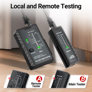 AMPCOM Updated Network Cable Tester LAN Cable Test Network Cable Tool ...