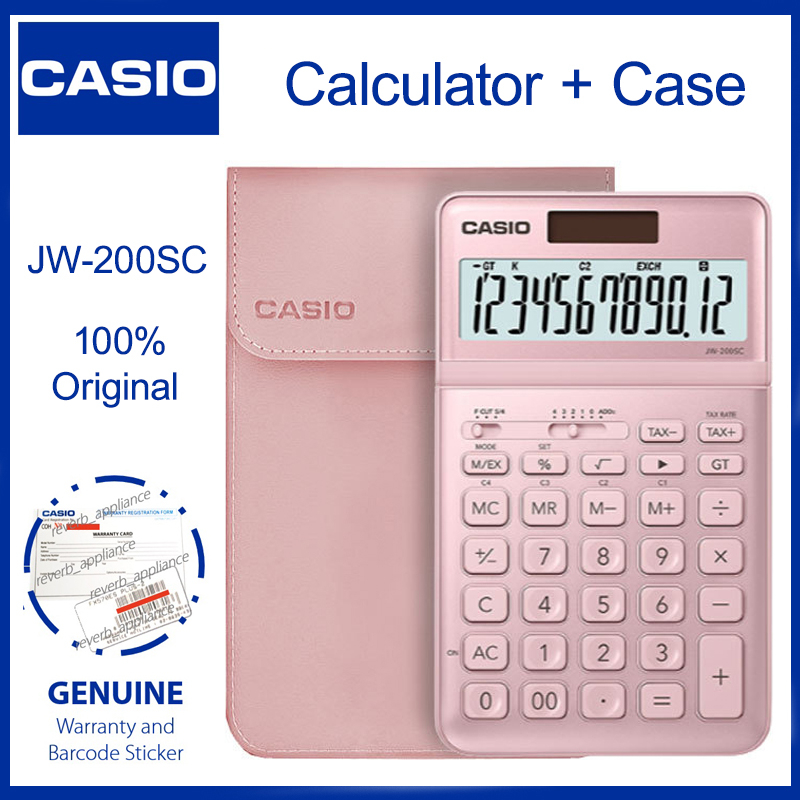 CASIO Scientific Calculator JW-200SC w/ Solar Original 12-Digit ( Free ...