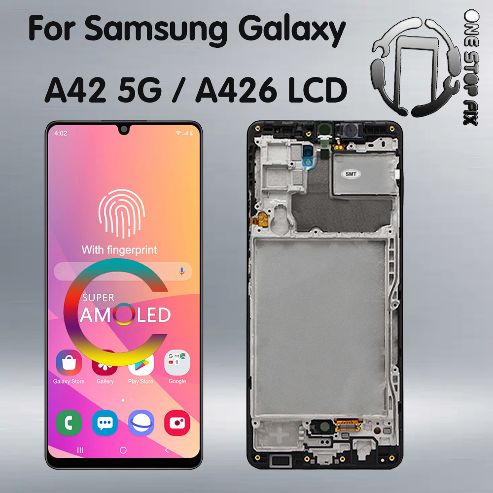 Original AMOLED For Samsung Galaxy A42 5G LCD Display Touch Screen with ...