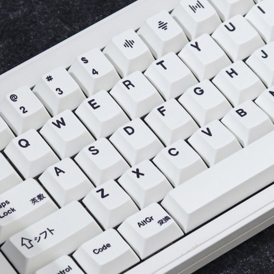 Japanese Minimalist White Keycaps 129Keys/Set PBT Cherry Profile DIY ...