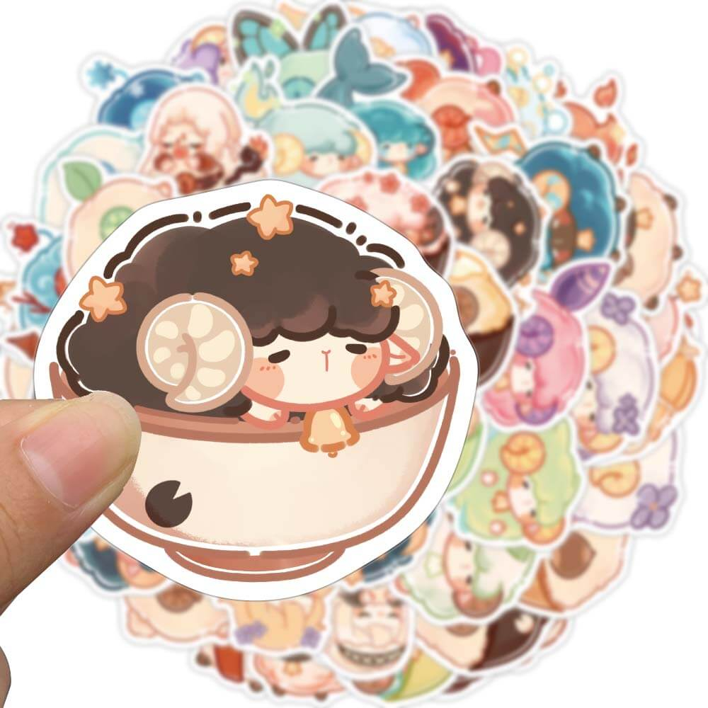 50PCS Funny Magic Sheep Girl Cartoon Aesthetic Stickers for Car ...