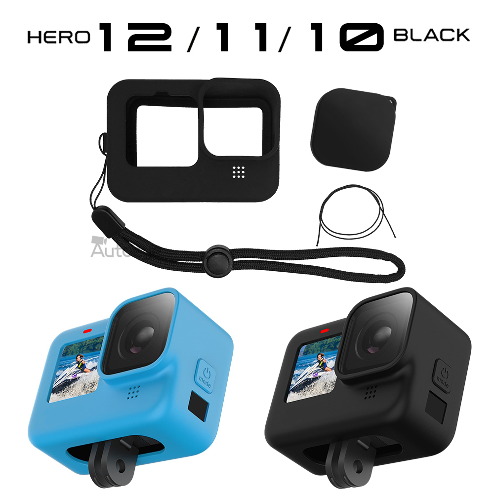 Silicon Protective Cover for GoPro Hero 12 11 10 9 Black Sleeve Housing ...