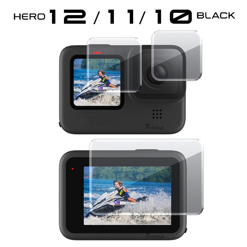Tempered Glass Screen Protector Cover Case for GoPro Hero 12 11 10 9 ...