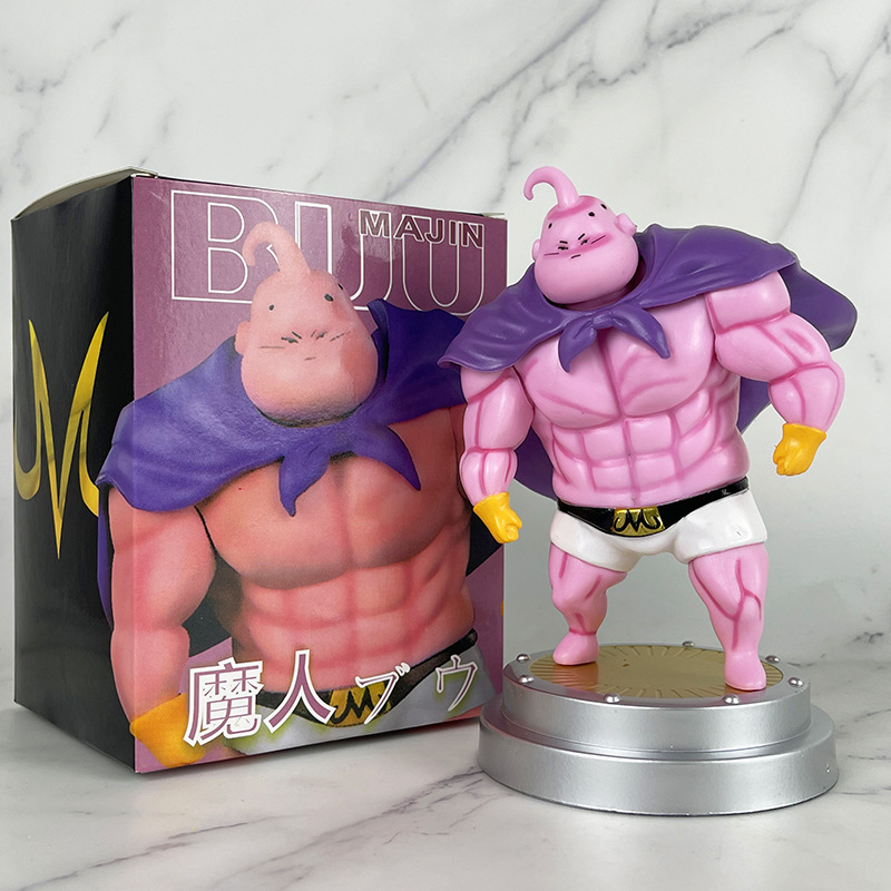 15cm Japan Anime Dragon Ball Z Muscle Majin Buu Son Goku Figure PVC ...