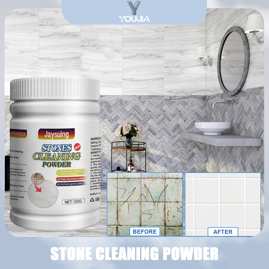 Jaysuing Stone Cleaning Powder Tile Strong Detergent Cleaner Easily ...