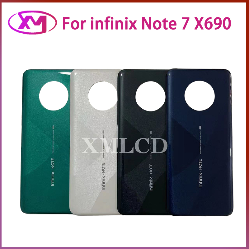 For Infinix Note 7 Back Cover Battery cover back panel back door ...