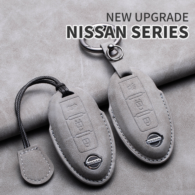 for Nissan Navara Keyless Remote Case Car Key Cover Case with Chain key ...