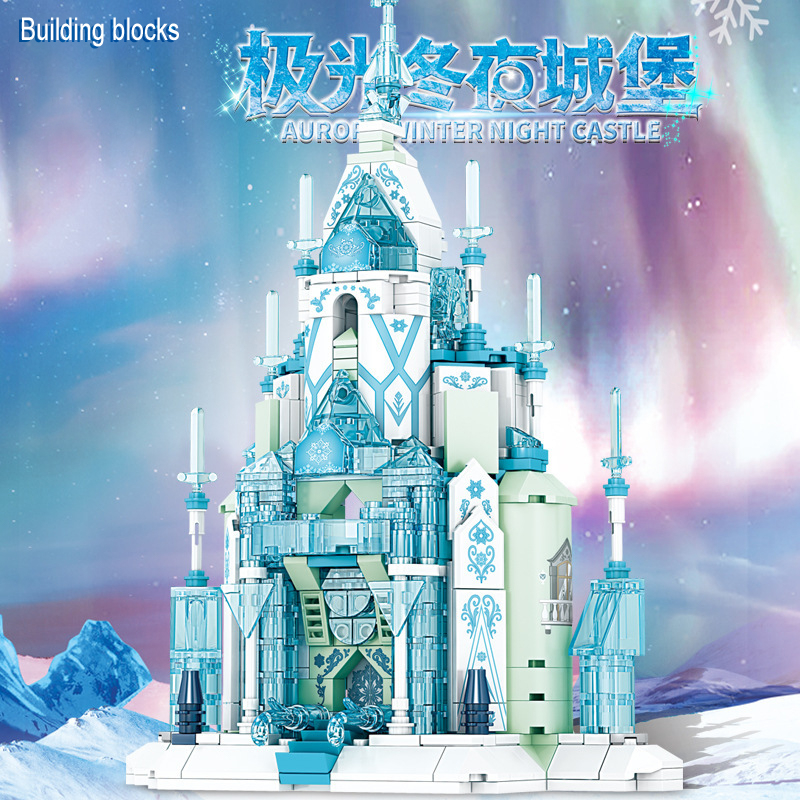 Polar Winter Night Castle building kit, put together your own beautiful ...