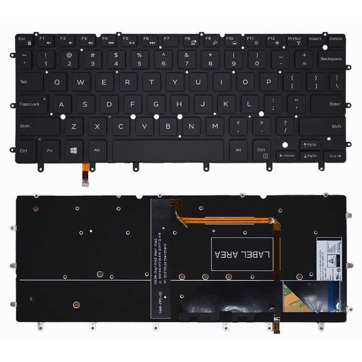 For P54G P41F XPS13-934393509360N7547 N7548 backlit keyboard | Shopee ...