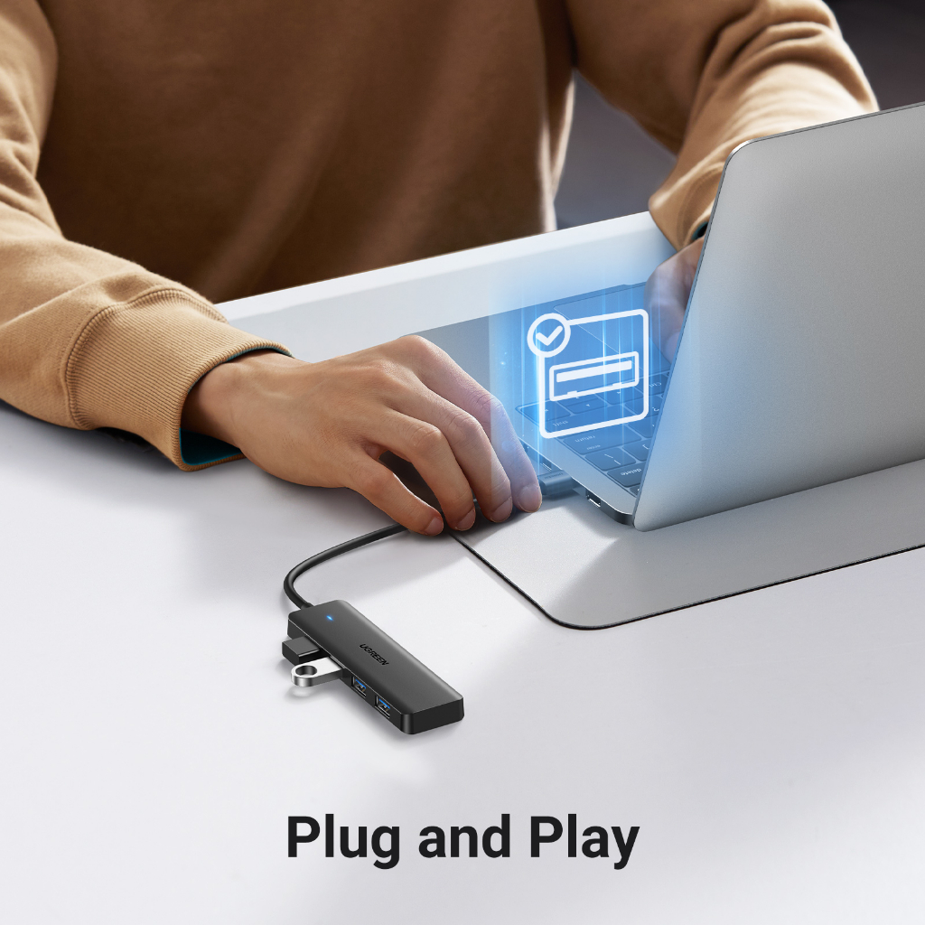 UGREEN USB 3.0 Hub 4 Ports USB A Splitter Ultra-Slim USB Expander for ...