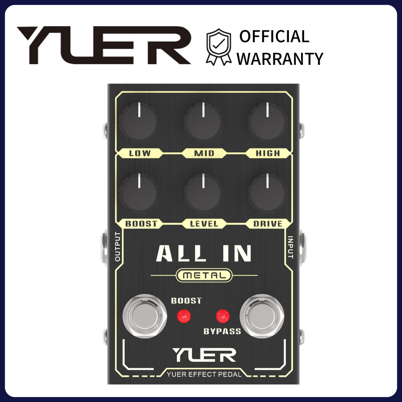 [OFFICIAL ] YUER Guitar Effect Pedal Extreme Metal Distortion With ...