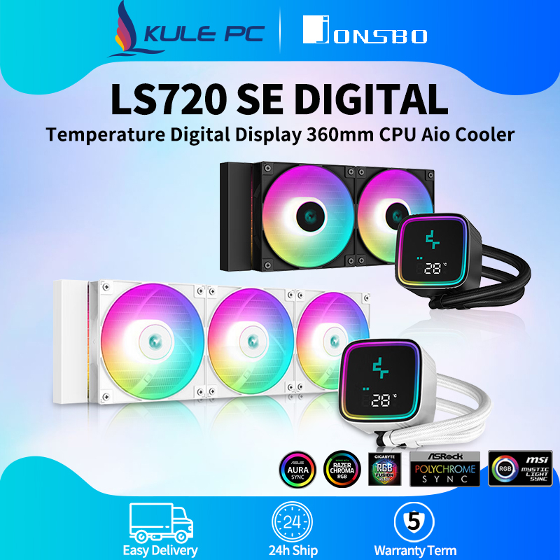 Deepcool LS720 SE Digital / LS520 SE Digital CPU Aio Cooler Liquid ...