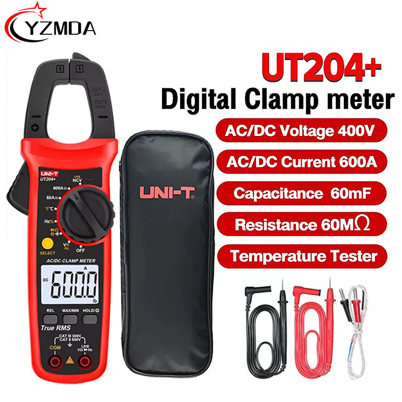 【Ready Stock】UNI-T Digital Clamp Meter UT201+/UT202+/UT203+/UT204 Plus ...