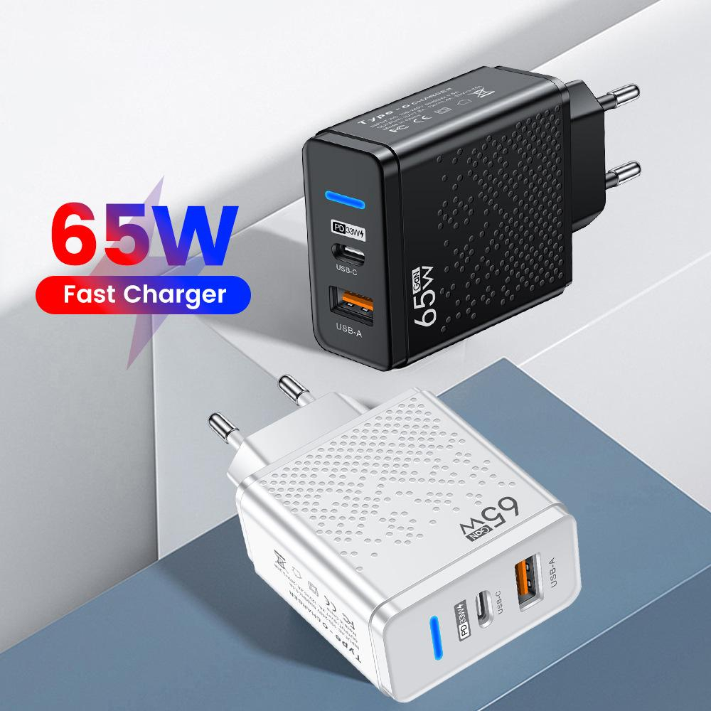 65W USB Charger Fast Charging PD QC 3.0 Mobile Adapter Suitable for ...
