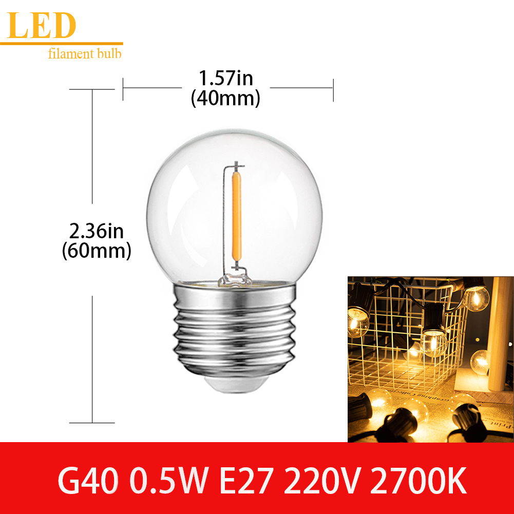 E12 E14 E27 LED Edison Bulbs 1W 2W 3W 4W 6W 8W House Decoration Bulb C7 C35 T20 T16 A19 G40 G80 ...