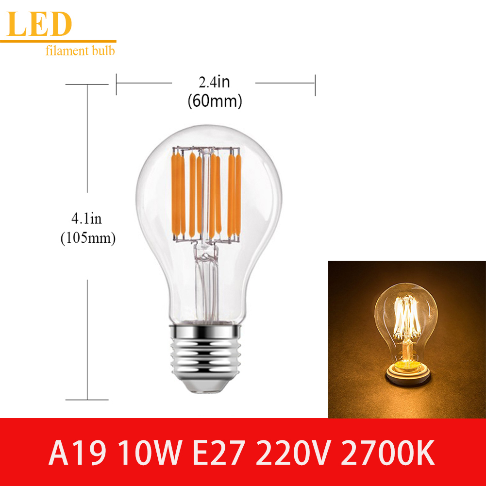 E12 E14 E27 LED Edison Bulbs 1W 2W 3W 4W 6W 8W House Decoration Bulb C7 C35 T20 T16 A19 G40 G80 ...