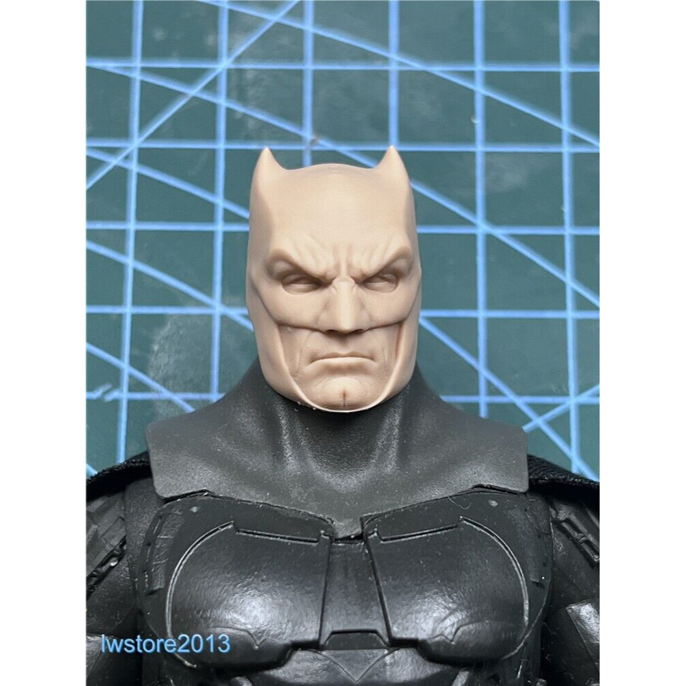 1:12 Batman Ben Affleck Head Sculpt Carved For 6" Male Action Figure ...