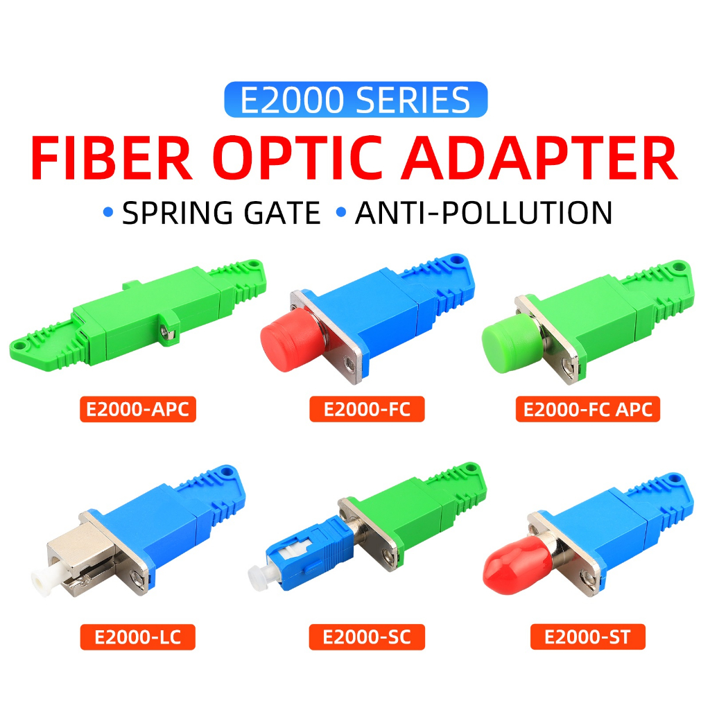 E2000-UPC/APC Optical Fiber Connection Adapter Coupler Flange | Shopee ...