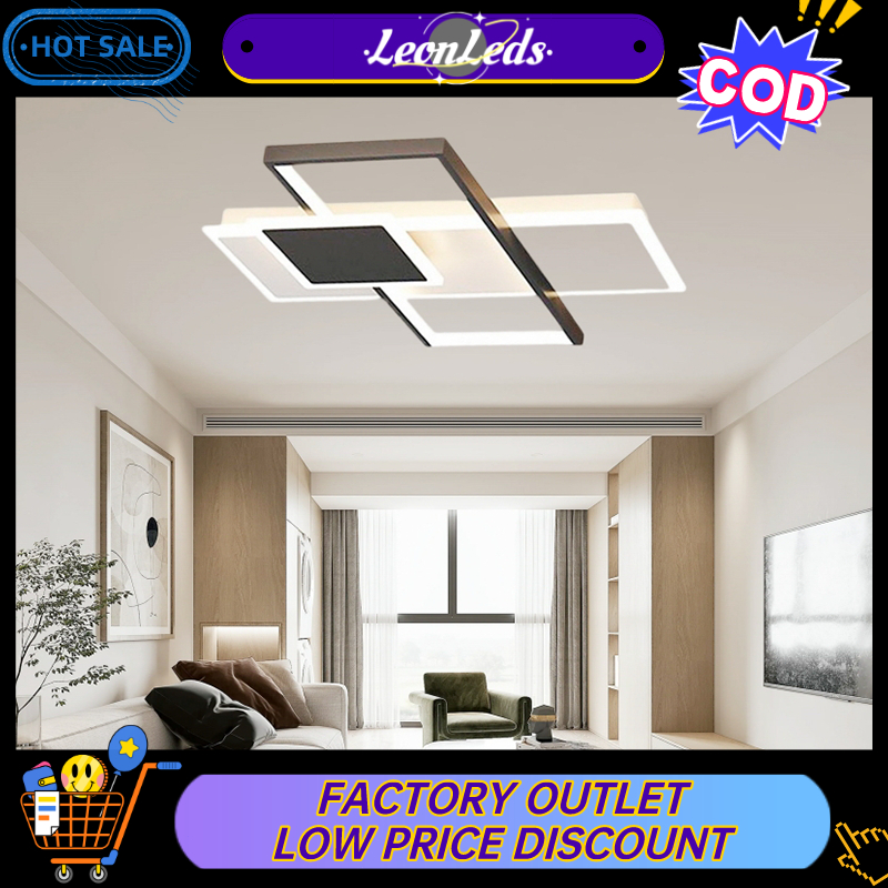 Nordic Tri color Remote Dimming LED Ceiling Light Fashion Bedroom ...