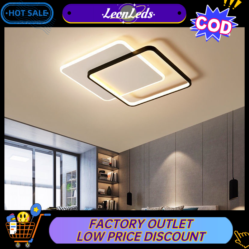 LED ceiling light tri color dimming remote control bedroom/living room ...