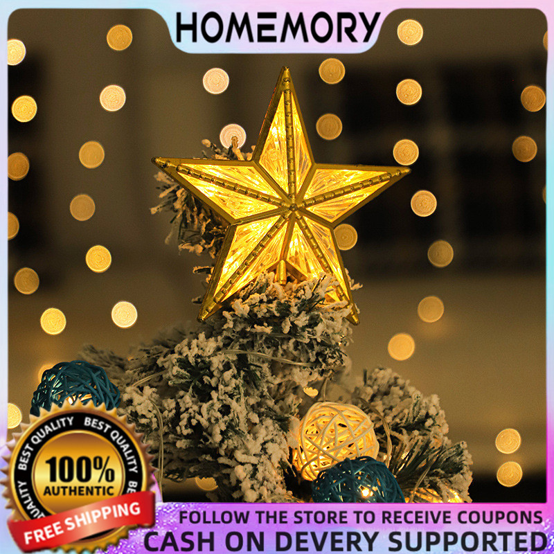 HOMEMORY Christmas Lights Overhead Lights Gilded Stars Lights for ...