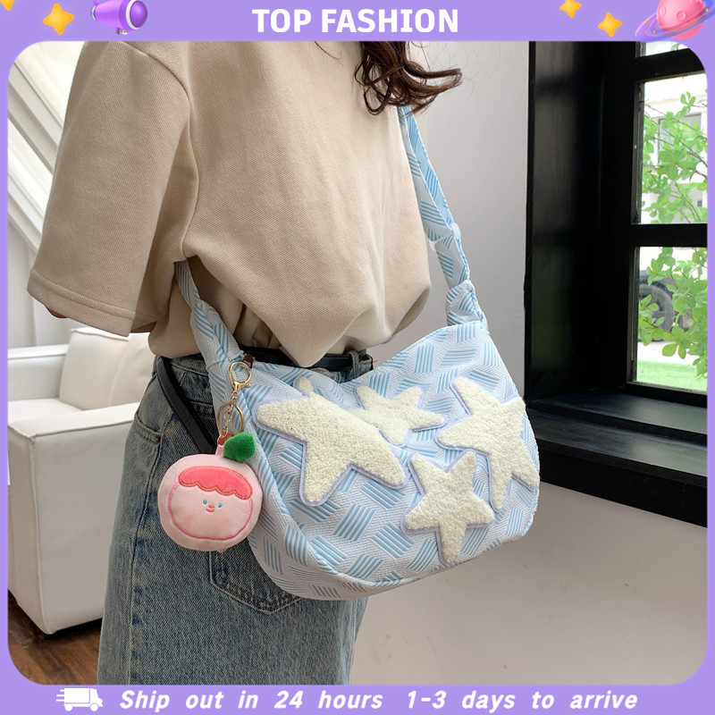 TB094 Large Dumpling Sling Bag For Women Single Shoulder With Zipper ...