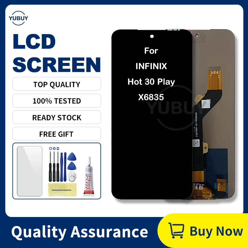 For Infinix Hot 30 Play Itel P40 Plus X6835 LCD Digital Touch Screen ...