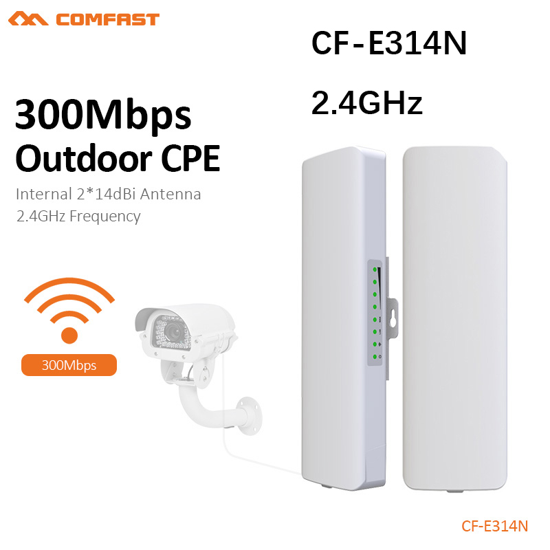 Comfast CF-E314N 300Mbps 2.4Ghz Wireless AP Bridge Repeater WIFI CPE ...