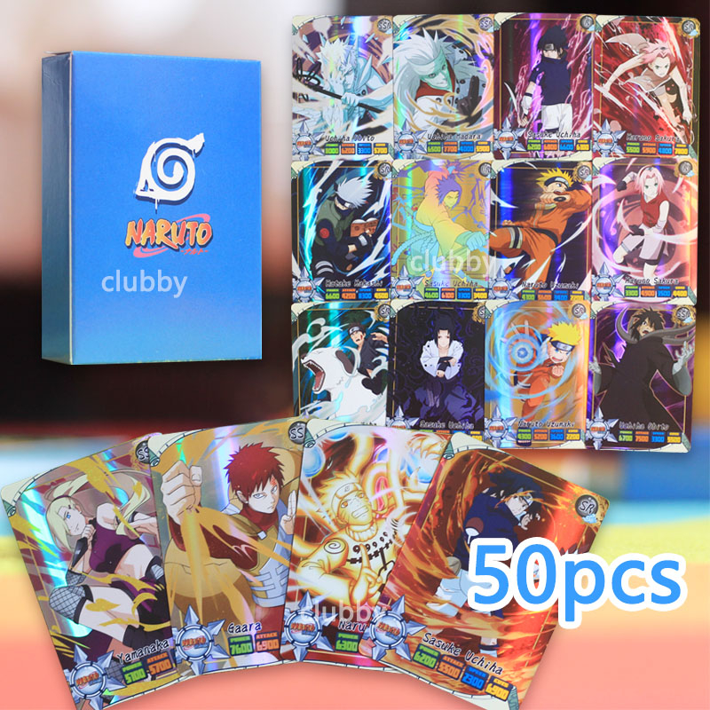 50pcs Naruto SR SSR UR R SSP Card Anime Figure Game Card | Shopee ...