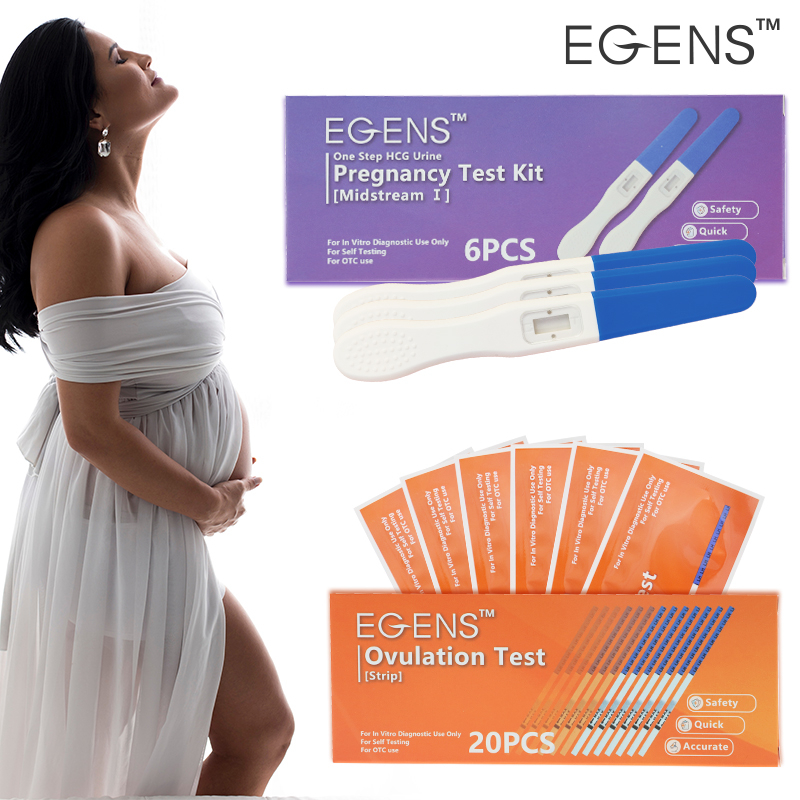 EGENS 6 HCG pen+20 LH strip with free urine cup pregnancy / ovulation ...