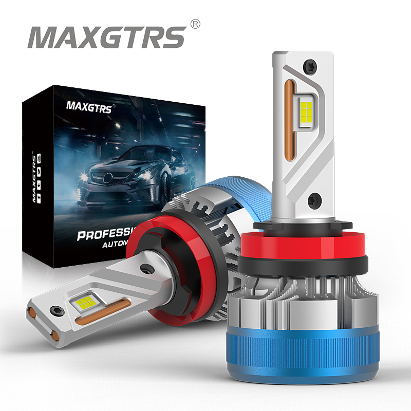 MAXGTRS 2x High Power 55w H7 H4 Hi/Lo Beam Canbus Led Headlight Bulb H8 ...