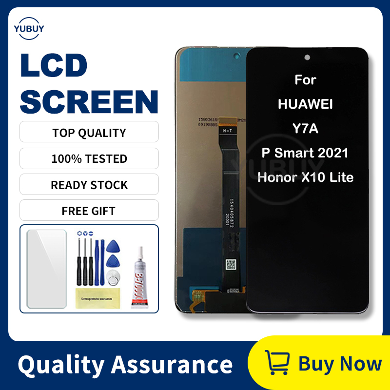 For HUAWEI Y7A/Honor X10 Lite/P Smart 2021 LCD Digital Touch Screen ...