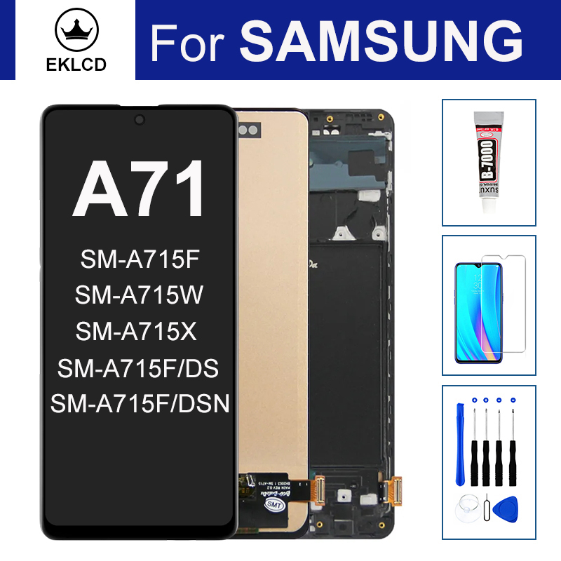 6.7" For Samsung Galaxy A71 A715 A715F/DS A715W Display Touch Screen ...