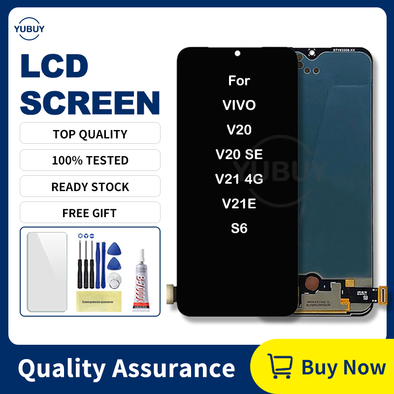 For Vivo V20 V20 SE V21 4G V21E S6 LCD Digital Touch Screen Display For Replacement | Shopee ...