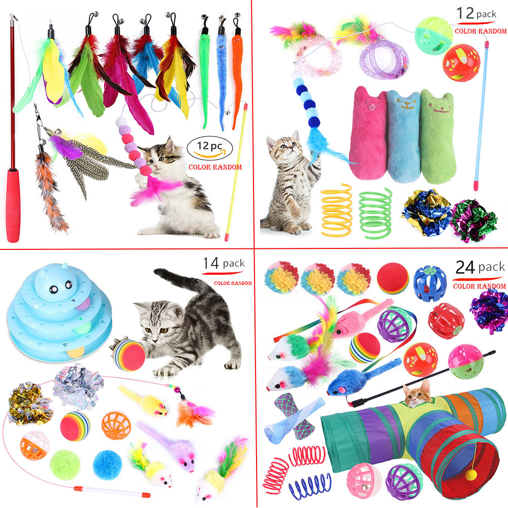 AQUARZOO Cat/Dog Toys Interactive Kitten Toys Assortments,Variety ...