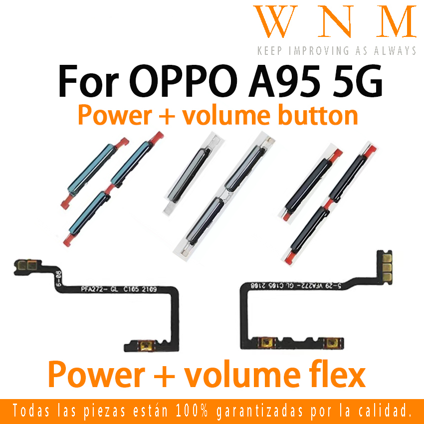 New For Oppo A95 5G Power button flex on / off Switch Button Side Key Volume Up Down Flex Cable ...