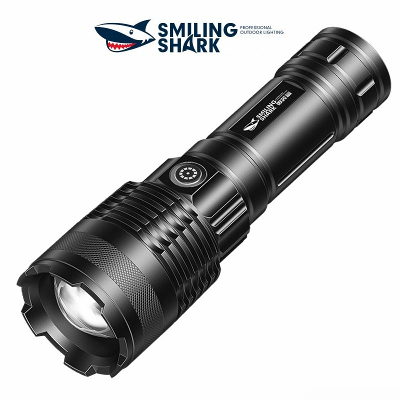 Smiling Shark SD5229 Rechargeable Flashlight Led M60 6000 Lumens Super ...