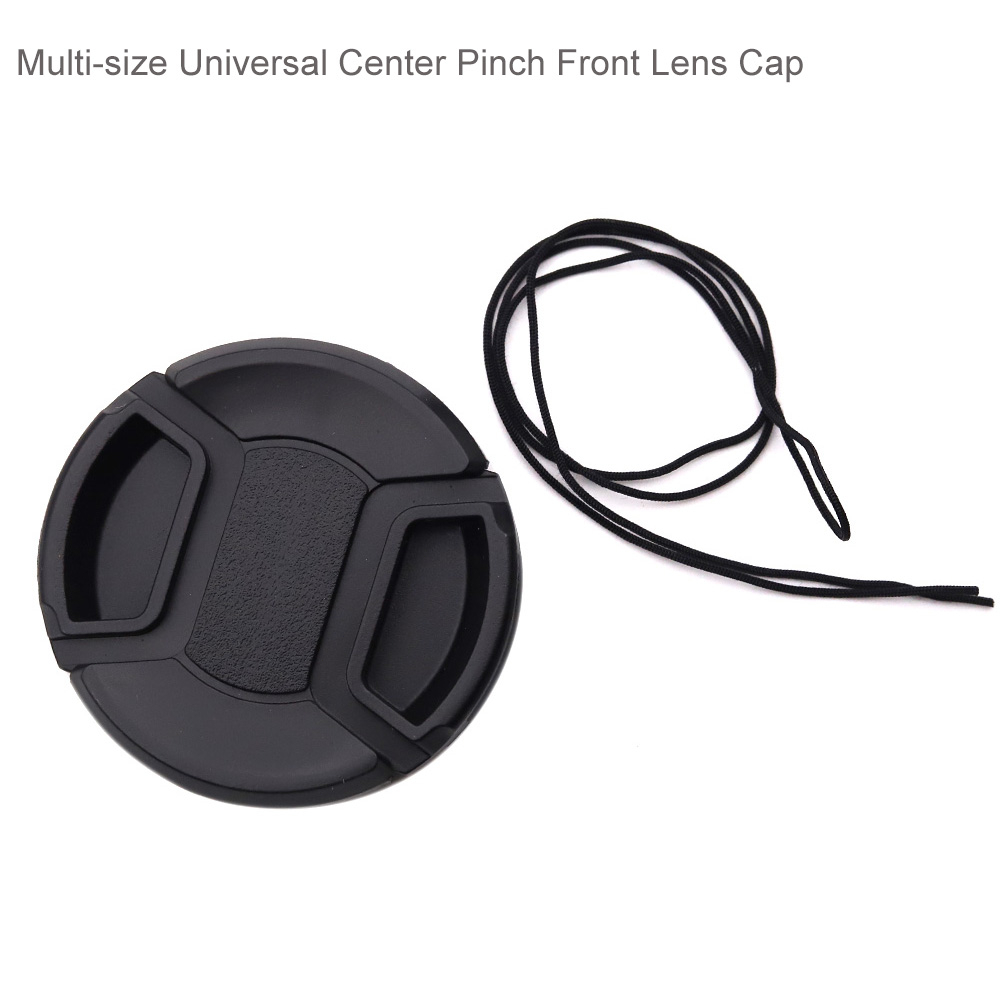 Universal 39mm/43mm/52mm/86mm Center Pinch Snap On Front Lens Cap Cover for All DSLR Filter Lens ...