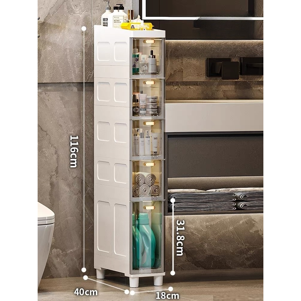 【Kitchen Storage Cabinet】18cm Narrow Drawer Slim Cabinet Storage ...