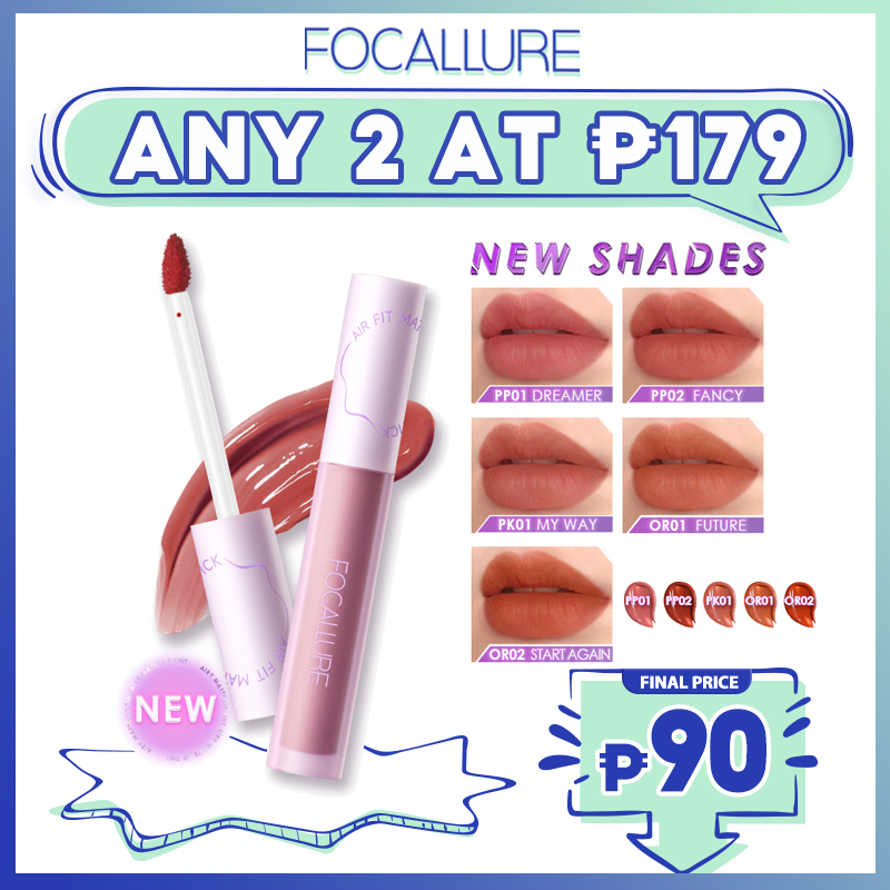 FOCALLURE #SwitchMode Airy Matte Tint Long-Lasting Liquid Lipstick Transfer-Proof Lip Tint Mask ...