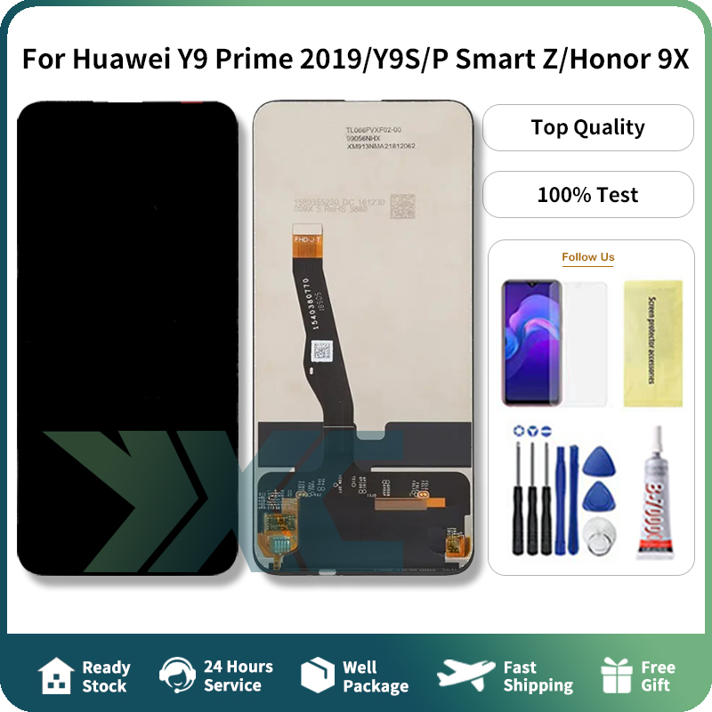 For HUAWEI Y9 Prime 2019/Y9S/Honor 9X/P Smart Z LCD Screen Assembly Replacement Ultra Clear LCD ...
