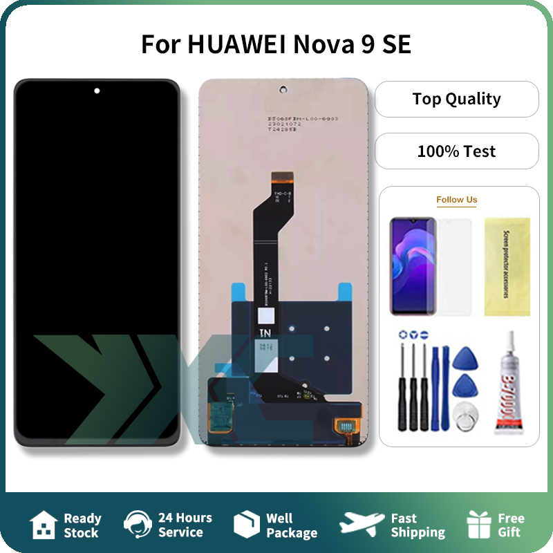 For HUAWEI Nova 9 SE JLN-LX1 JLN-LX3 LCD Screen Assembly Replacement Ultra Clear LCD Display ...