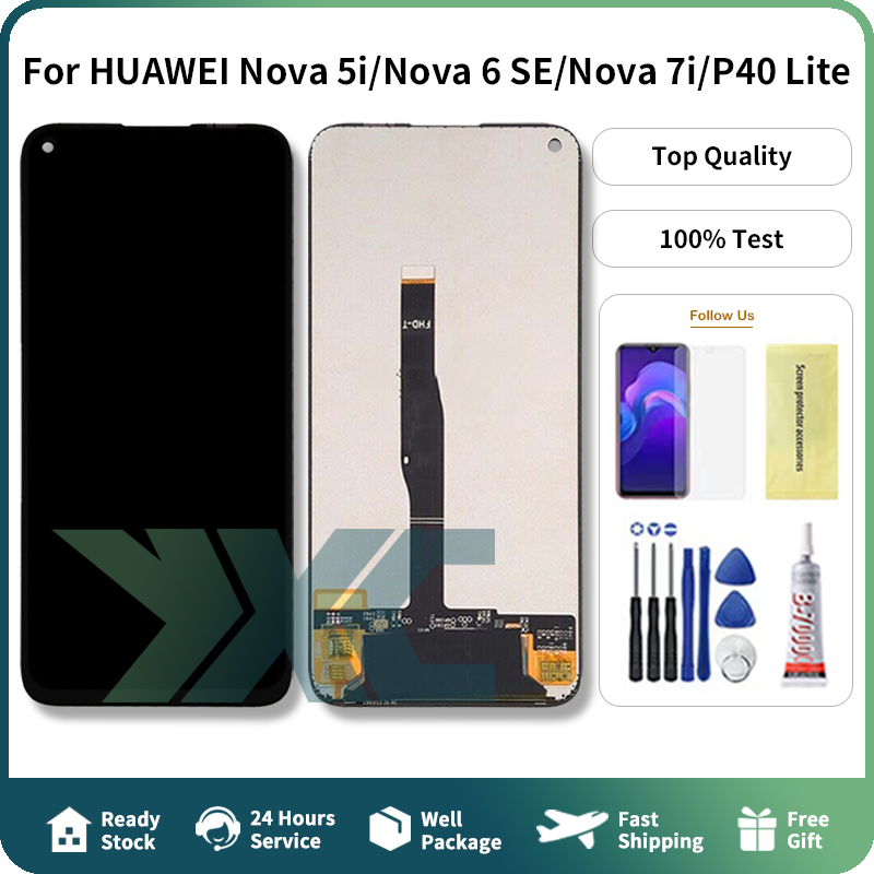 For HUAWEI Nova 5i/Nova 6 SE/Nova 7i/P40 Lite LCD Screen Assembly Replacement Ultra Clear LCD ...