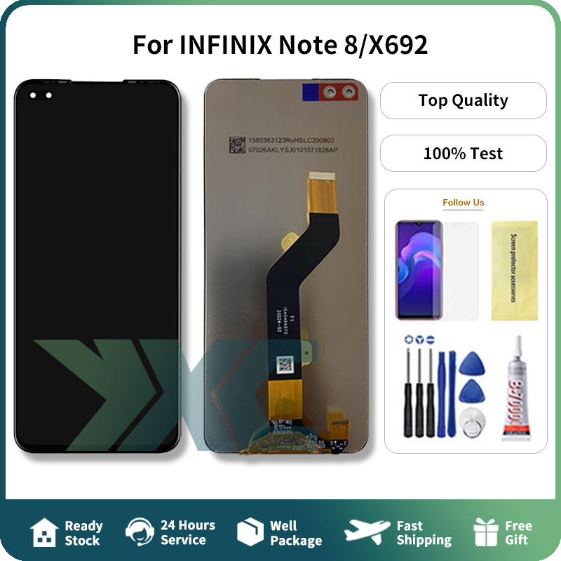 For Infinix Note 8 X692 LCD Screen Assembly Replacement Ultra Clear LCD ...